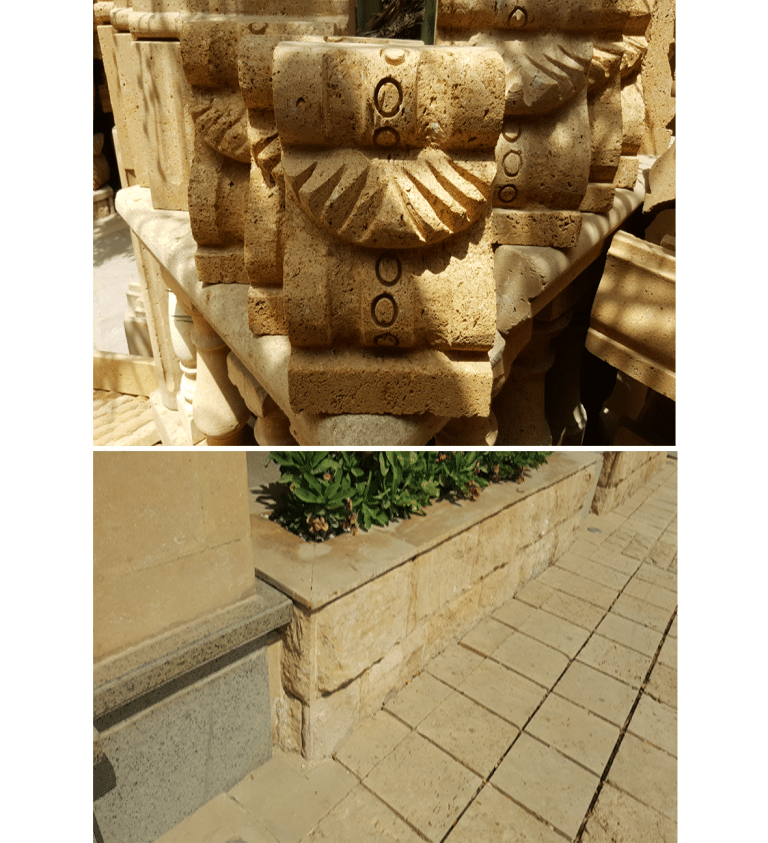 Hashma Stone Floor Tile- Top (3) Natural Stone Cladding Slab